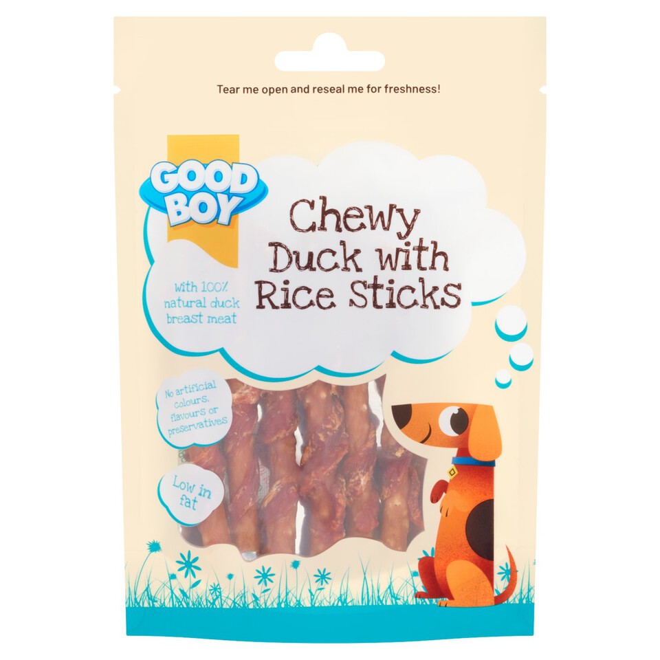 Good Boy Duck And Rice Sticks Dog Treats - Morrisons Online Groceries ...