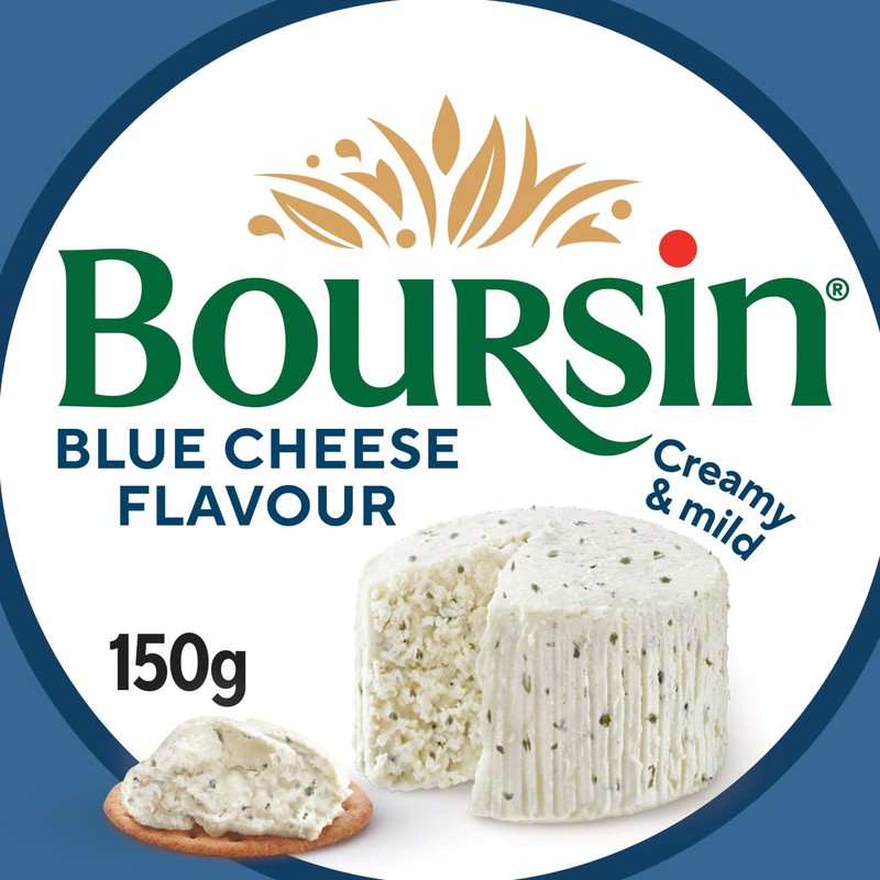 Boursin Blue Flavour Soft French Cream Cheese 150g - Morrisons Online ...