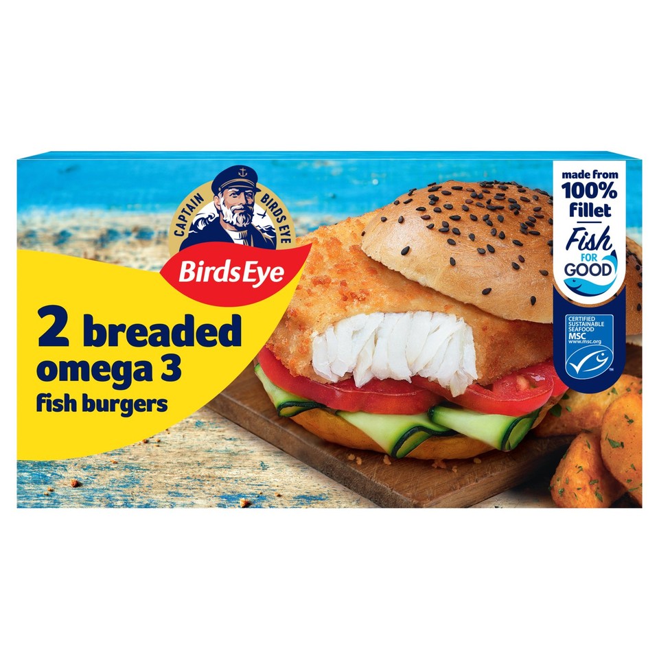 Birds Eye 2 Omega 3 Fish Burgers - Morrisons Online Groceries & Offers