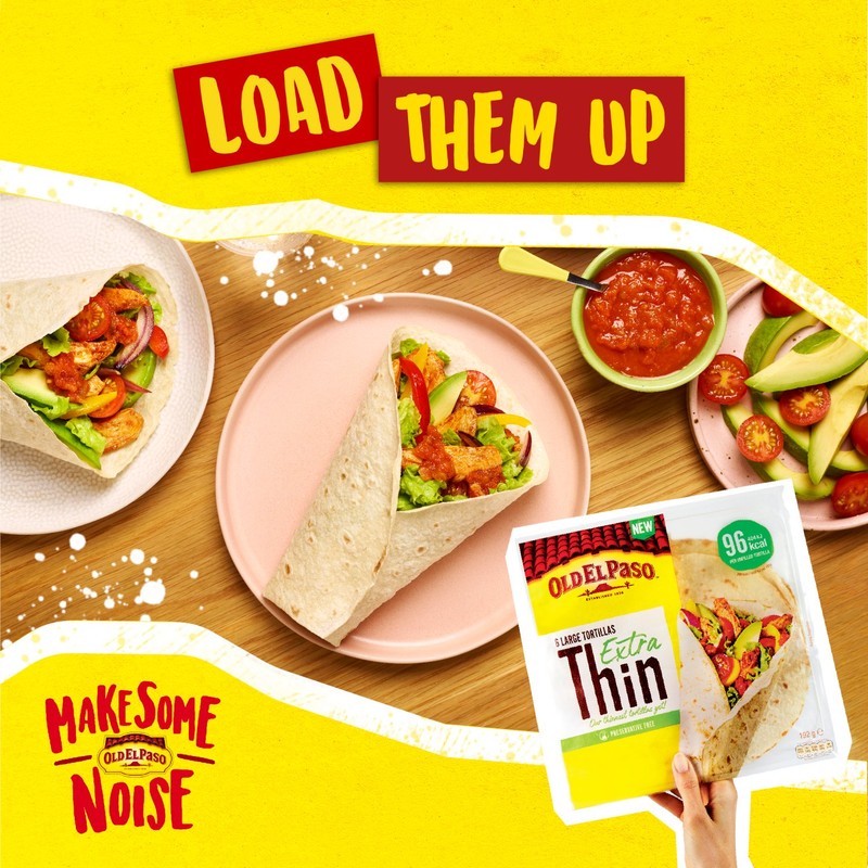Old El Paso Large Extra Thin Tortilla Wraps - Morrisons Online ...