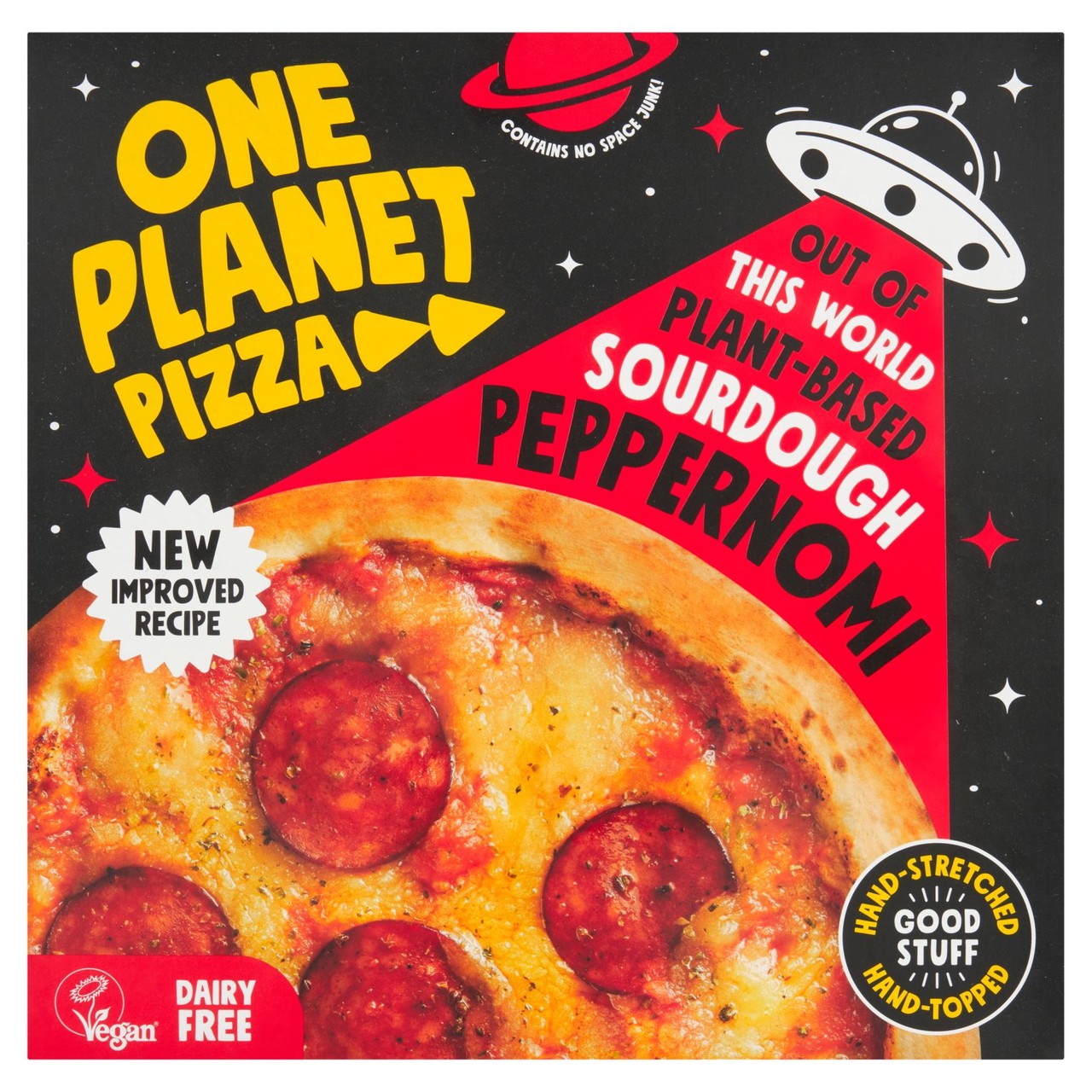 One Planet Pizza Plant-Based Sourdough Peppernomi 310g - Morrisons ...