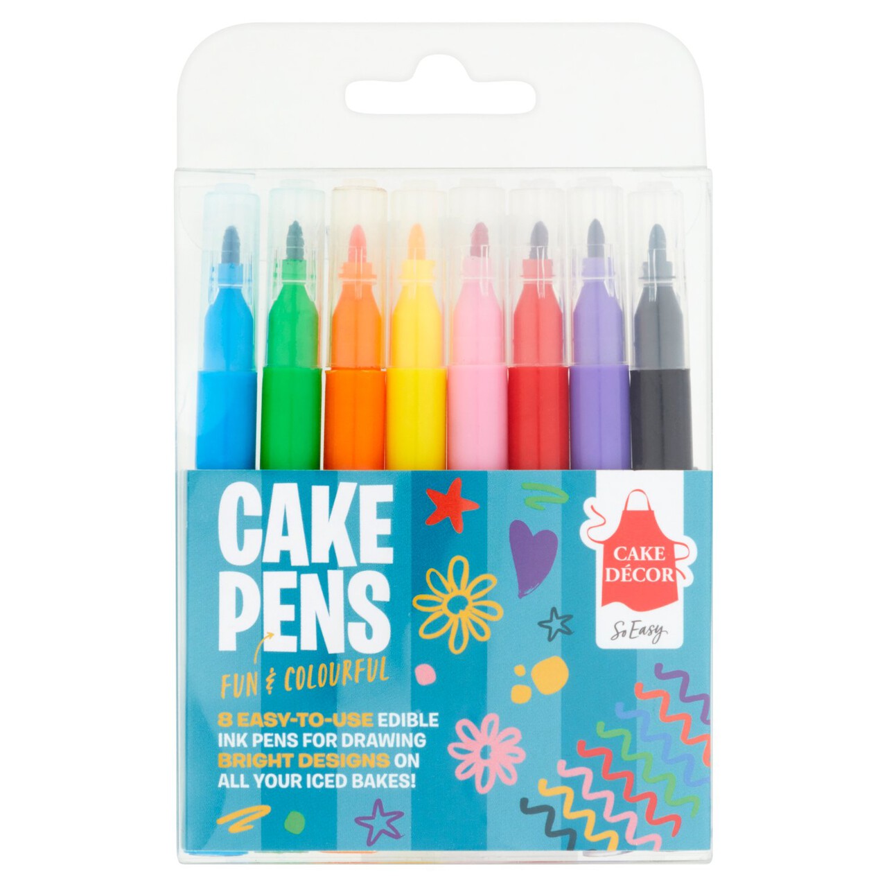 Cake Decor Cake Pens Edible 8 Colours - Morrisons Online Groceries & Offers