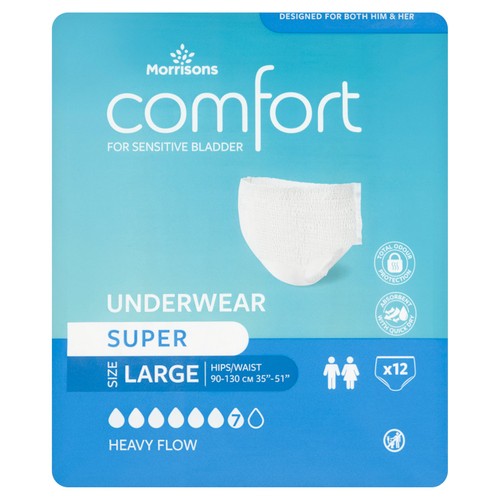 Morrisons Incontinence Comfort Pants Super Protection Large - Morrisons ...