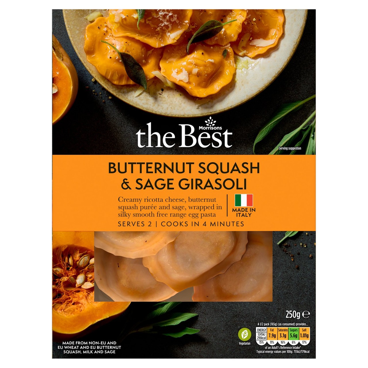 Morrisons The Best Butternut Squash & Sage Girasole - Morrisons Online ...