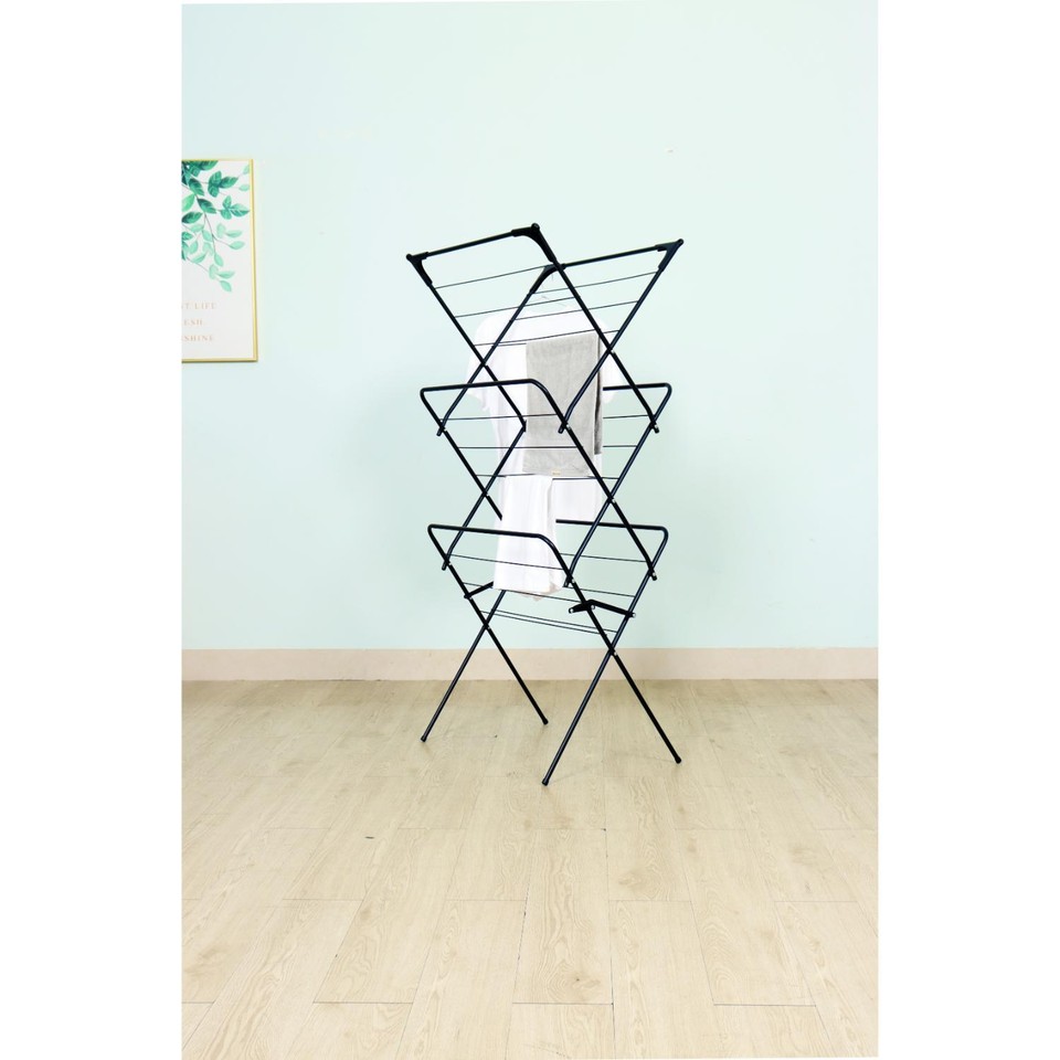 Nutmeg Home Black Indoor Airer - Morrisons Online Groceries & Offers