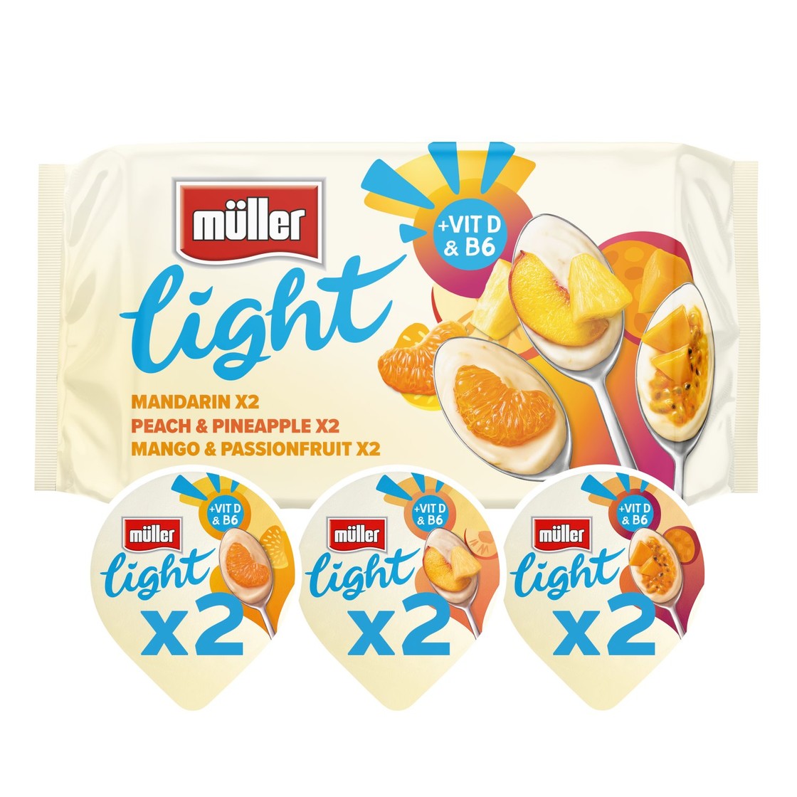 Muller Light Citrus Fat Free Yogurts - Morrisons Online Groceries & Offers