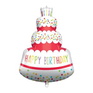 Decorata Supershape Happy Birthday Cake Balloon - Morrisons Online ...