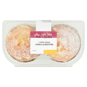 Market Street Fresh Cream Vanilla Muffins - Morrisons Online Groceries ...