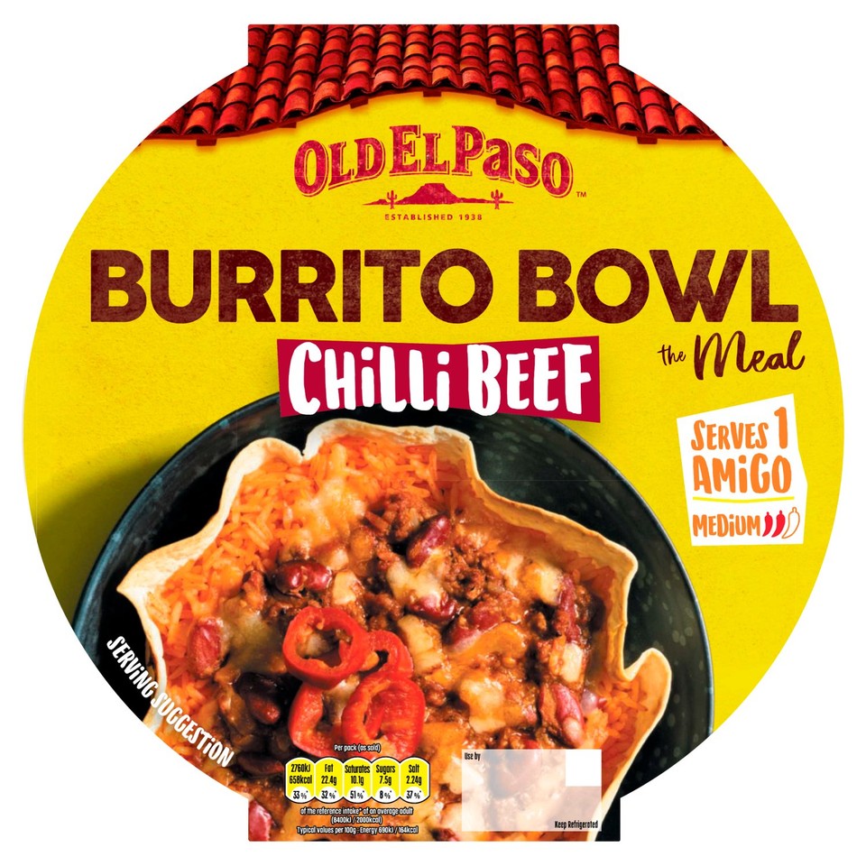 Old El Paso Chilli Beef Burrito Bowl - Morrisons Online Groceries & Offers