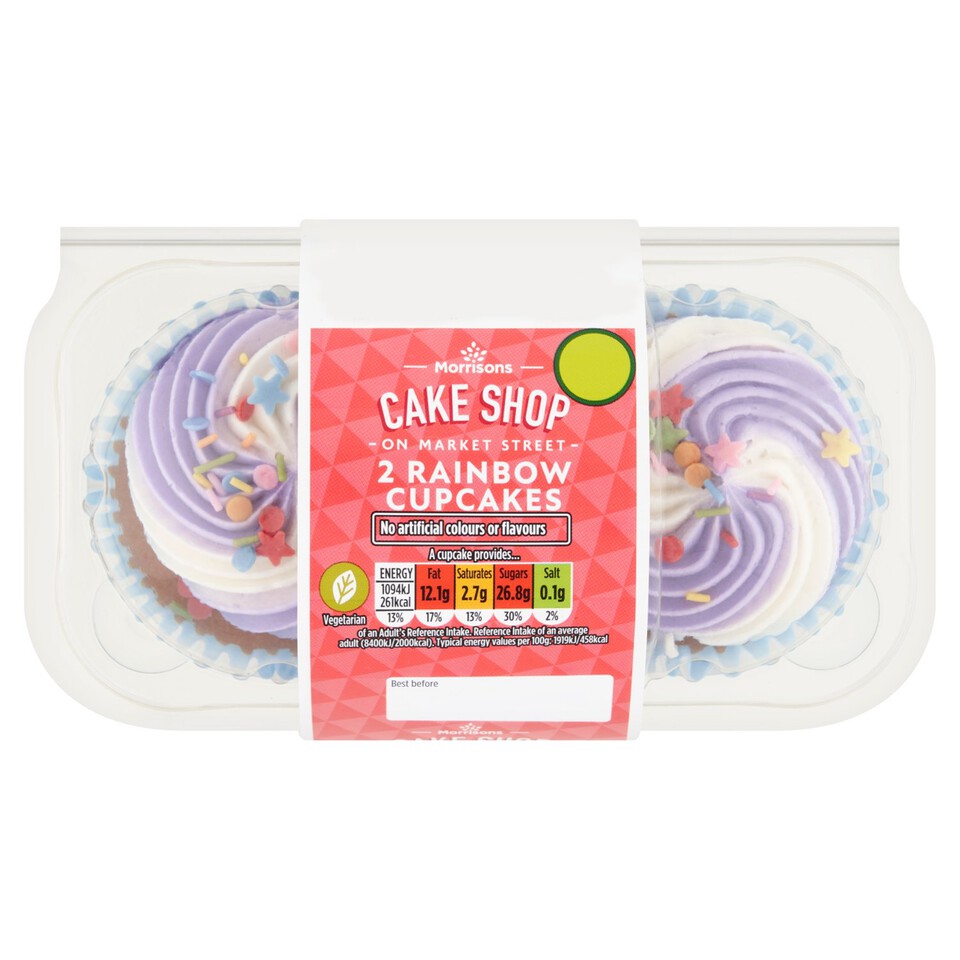 Morrisons Rainbow Cupcakes - Morrisons Online Groceries & Offers