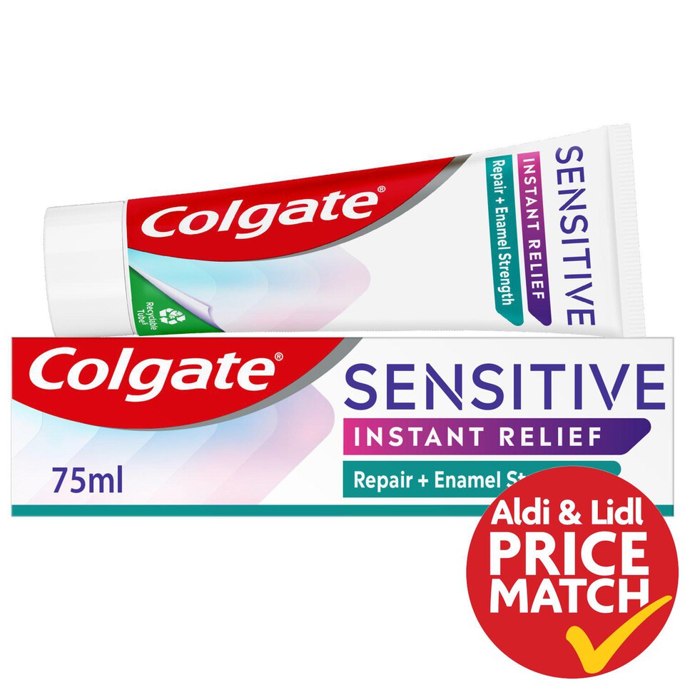Colgate Sensitive Instant Relief Enamel Toothpaste - Morrisons Online ...