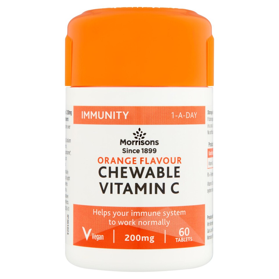 Morrisons Chewable Vitamin C 200Mg Orange Flavour - Morrisons Online ...