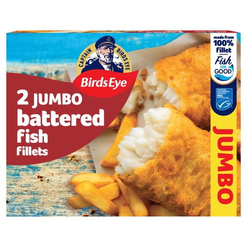 Birds Eye 2 Jumbo Battered Fish Fillets - Morrisons Online Groceries ...