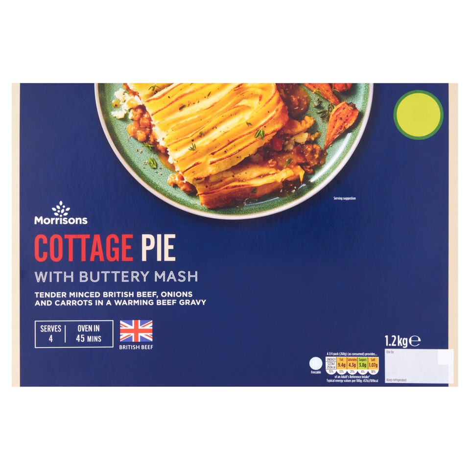 Morrisons Cottage Pie with Buttery Mashed Potato - Morrisons Online ...