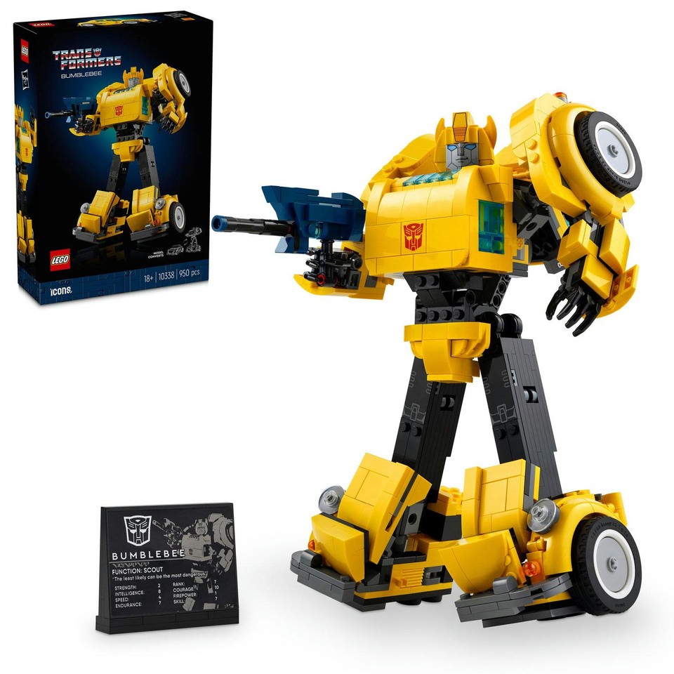 LEGO Icons Transformers Bumblebee Model Set 10338 - Morrisons Online ...