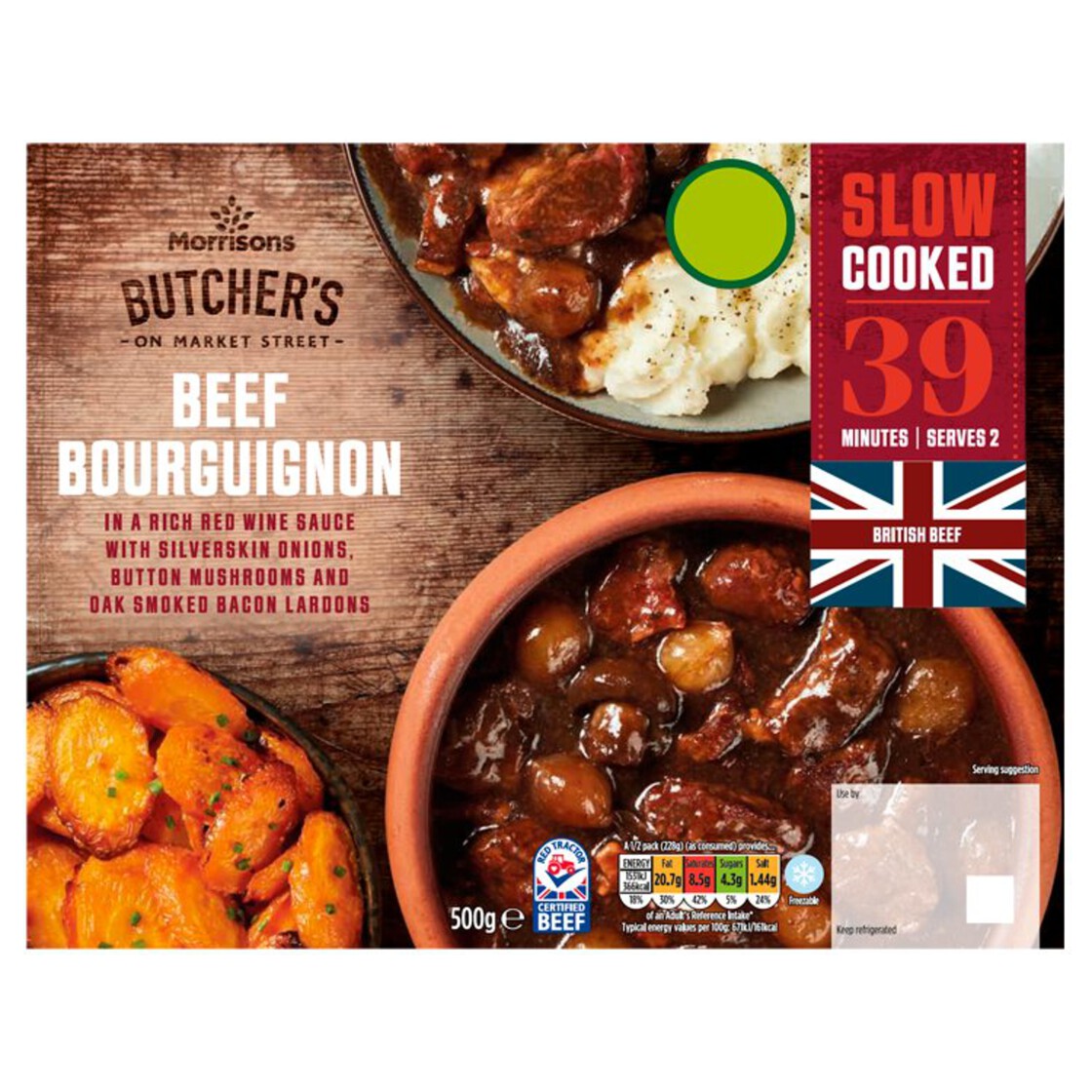 Morrisons Slow Cooked Beef Bourguignon - Morrisons Online Groceries ...