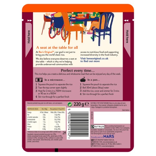 Bens Original Spicy Mexican Microwave Rice - Morrisons Online Groceries ...