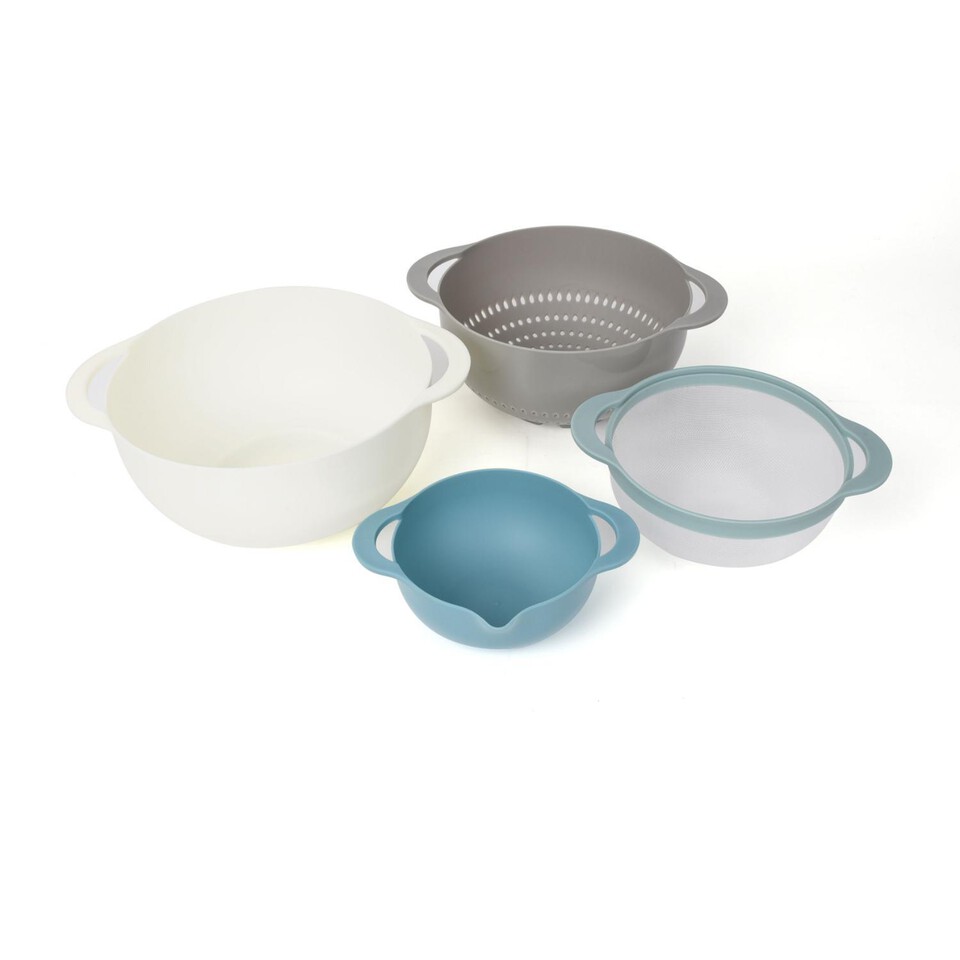 Nutmeg Home Set Of 4 Mixing Bowls - Morrisons Online Groceries & Offers