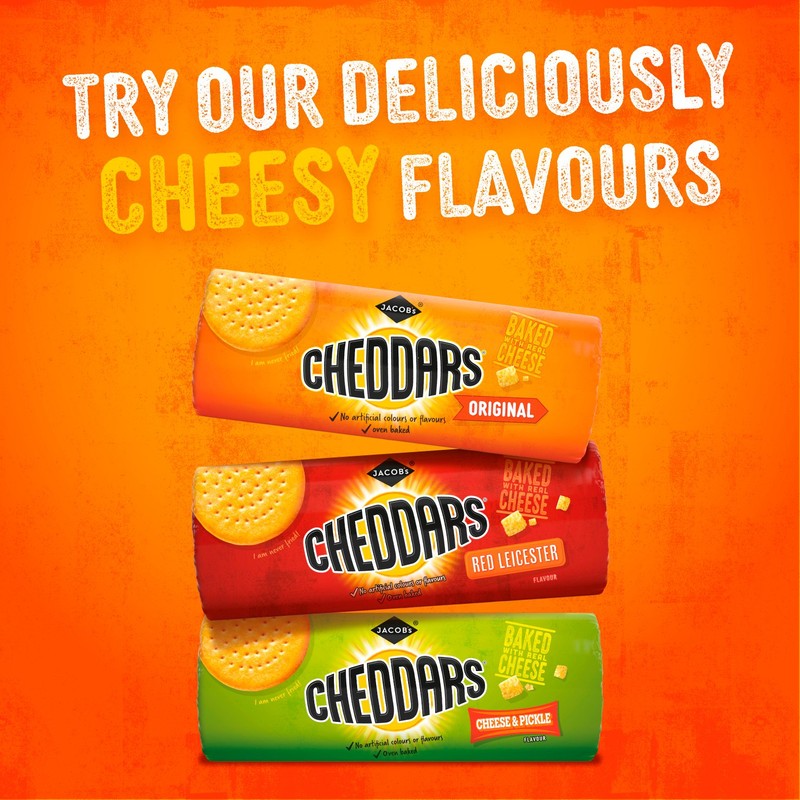 Jacob's Baked Cheddars Cheese Biscuits Twin Pack - Morrisons Online ...