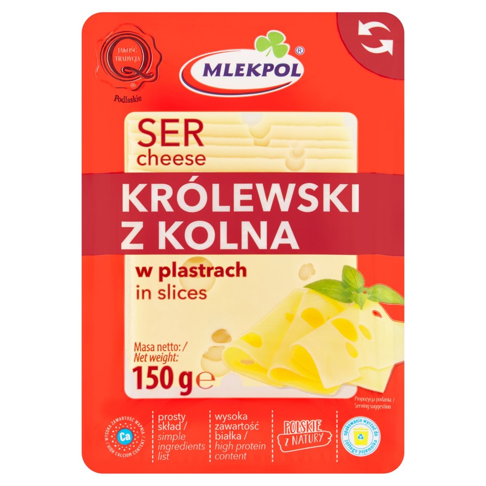 Mlekpol Krolewski Sliced Cheese - Morrisons Online Groceries & Offers