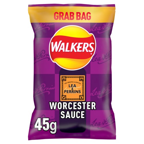 Walkers Lea & Perrins Worcester Sauce Crisps 45g - Morrisons Online ...