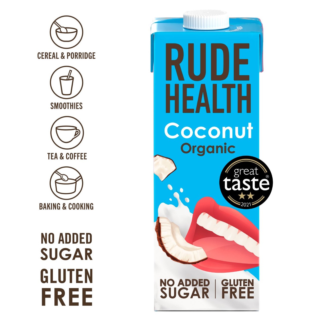 Rude Health Coconut Organic 1L - Morrisons Online Groceries & Offers