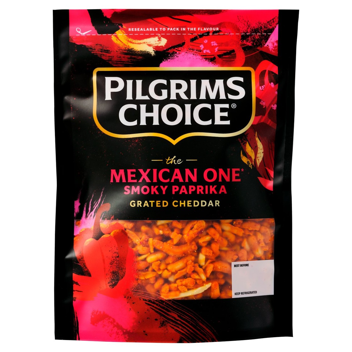 Pilgrims Choice The Mexican One Smoky Paprika Grated Cheese 180g ...
