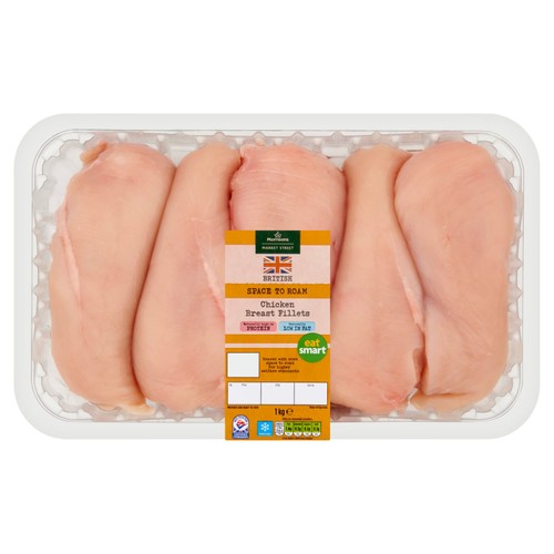 Morrisons British Chicken Breast Fillets 1kg - Morrisons Online ...