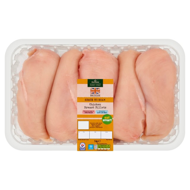 Morrisons British Chicken Breast Fillets 1kg - Morrisons Online ...