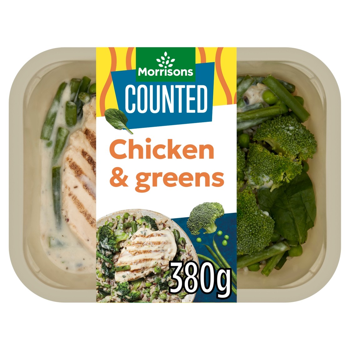 Morrisons Calorie Counted Chicken Veg & Broccoli 380g - Morrisons ...