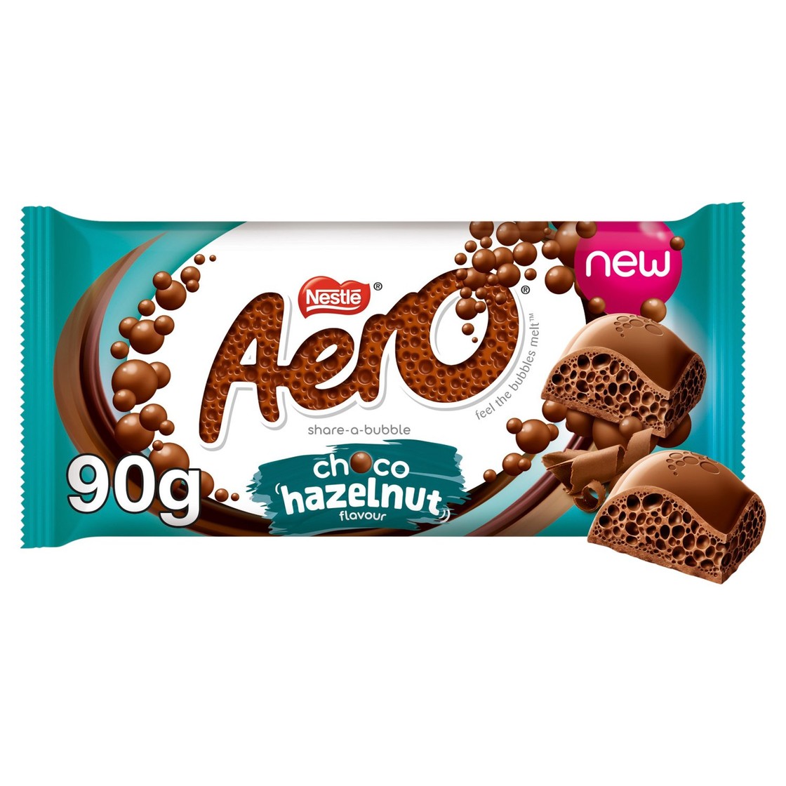Aero Hazelnut Chocolate Sharing Bar 90g - Morrisons Online Groceries ...