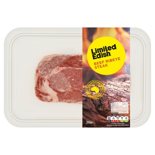 Limited Edish Beef Ribeye Steak 200g - Morrisons Online Groceries & Offers