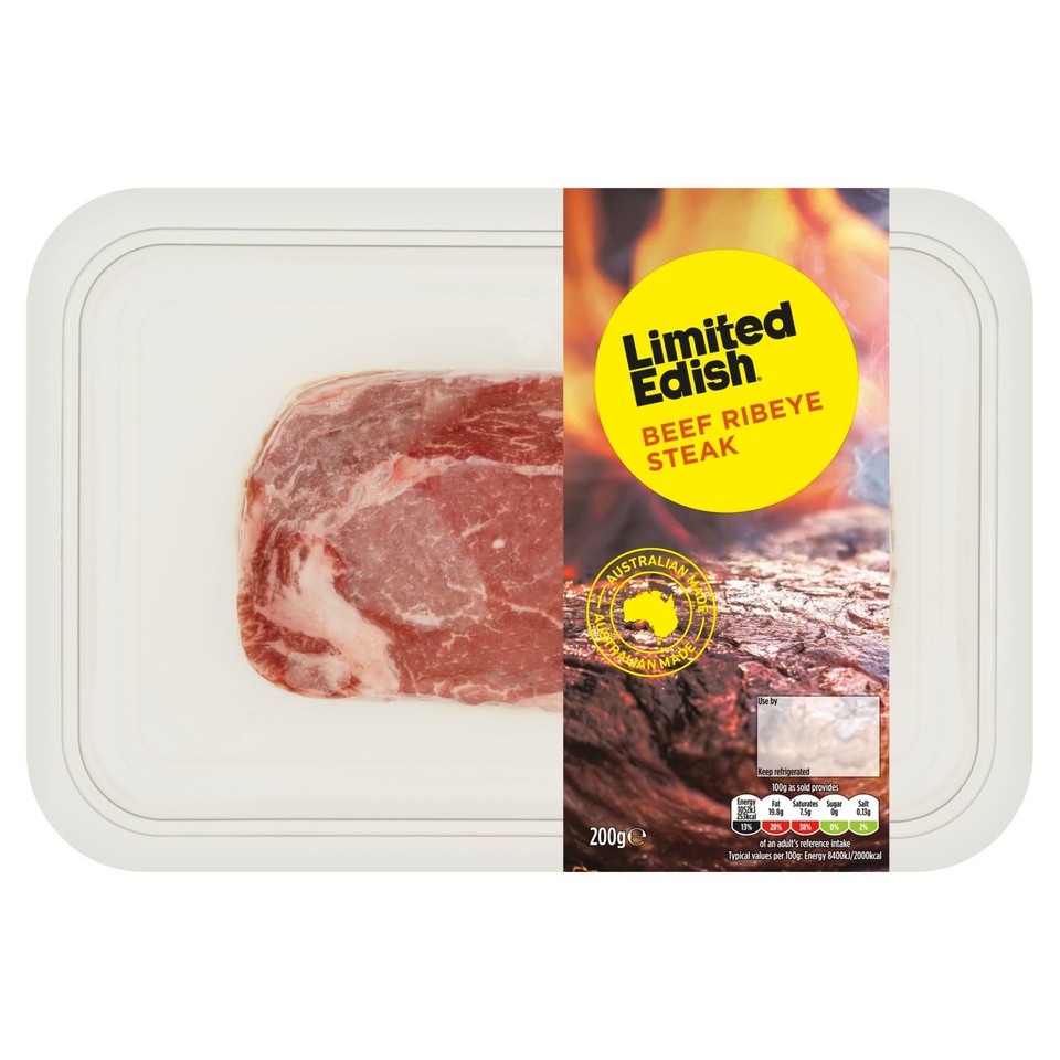 Limited Edish Beef Ribeye Steak 200g - Morrisons Online Groceries & Offers