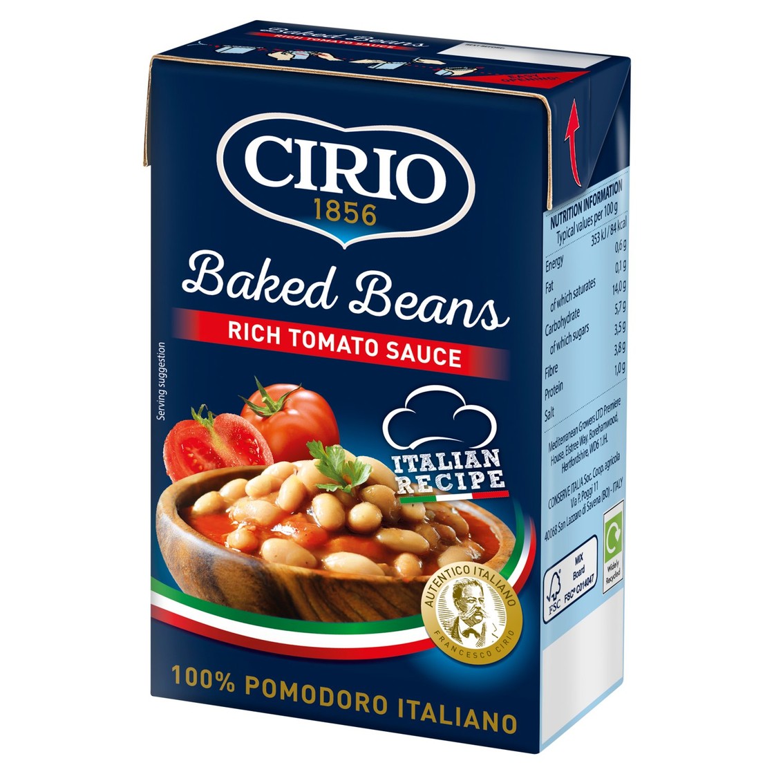 Cirio Baked Beans In Rich Tomato Sauce 500g - Morrisons Online ...