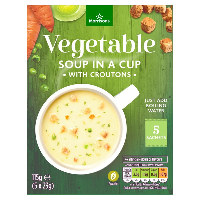 Morrisons Vegetable Cup Soup - Morrisons Online Groceries & Offers