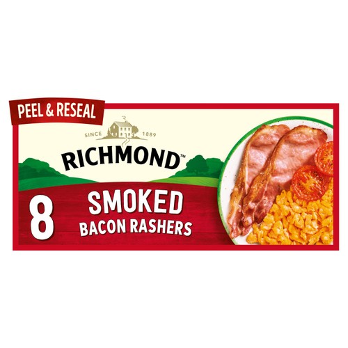 Richmond 8 Smoked Back Bacon Rashers 280g - Morrisons Online Groceries ...