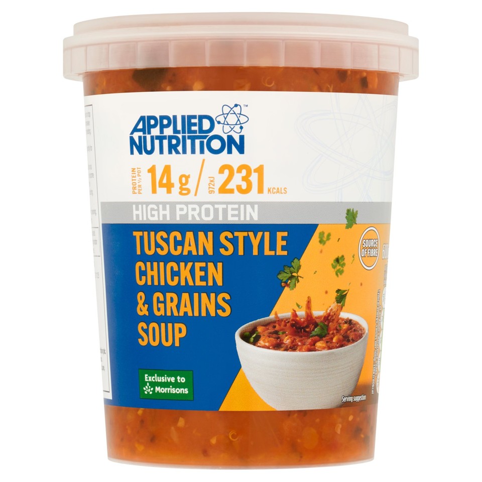 Applied Nutrition Tuscan Chicken & Grains Soup - Morrisons Online ...