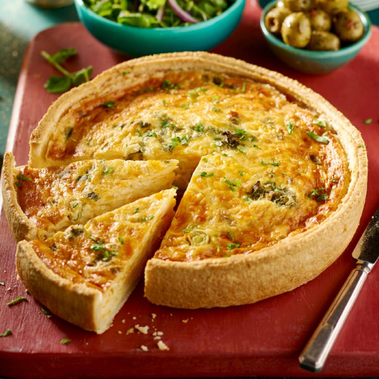 Market Street Deli Cheese & Onion Quiche - Morrisons Online Groceries ...