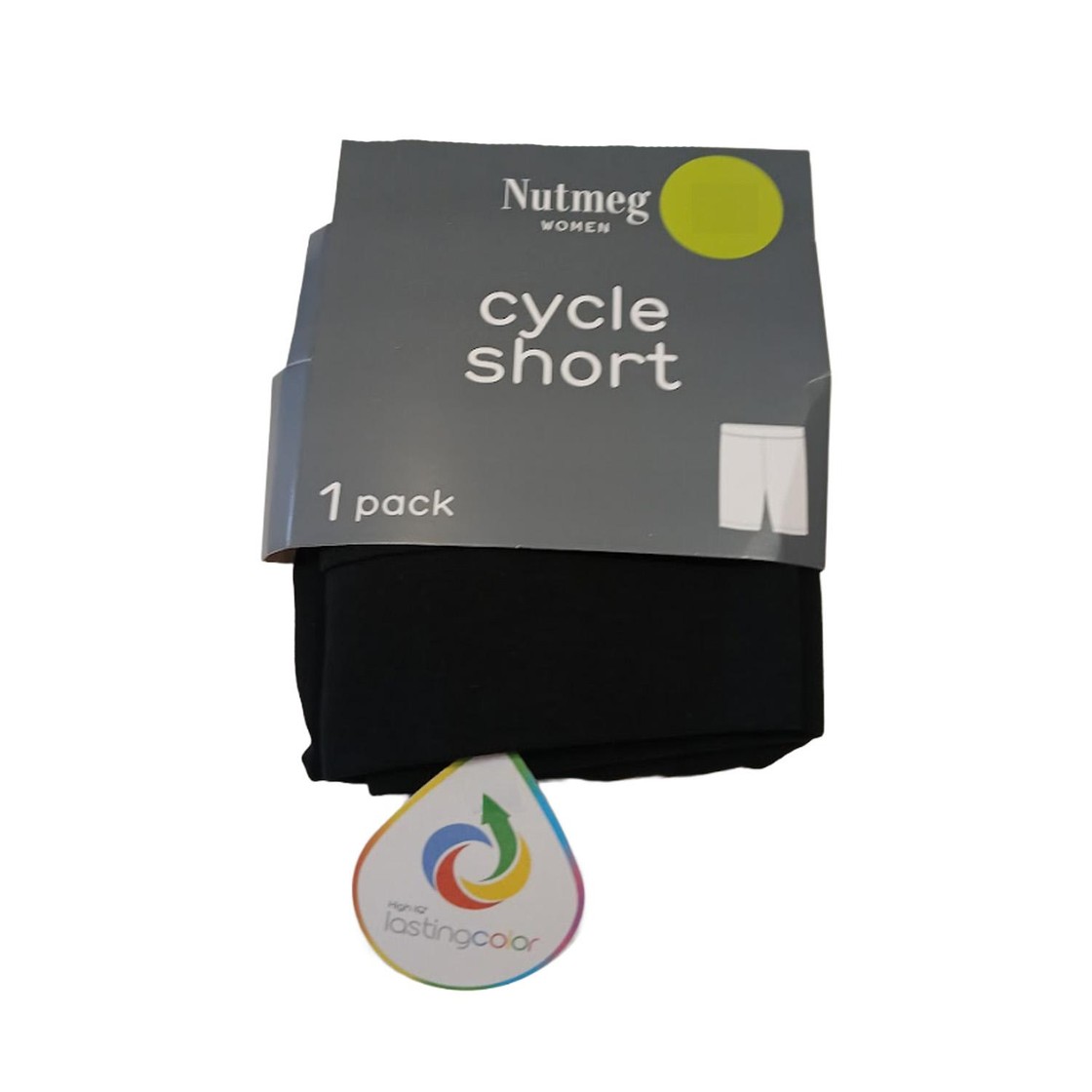 Nutmeg Ladies Size 8 Black Cycling Shorts - Morrisons Online Groceries ...