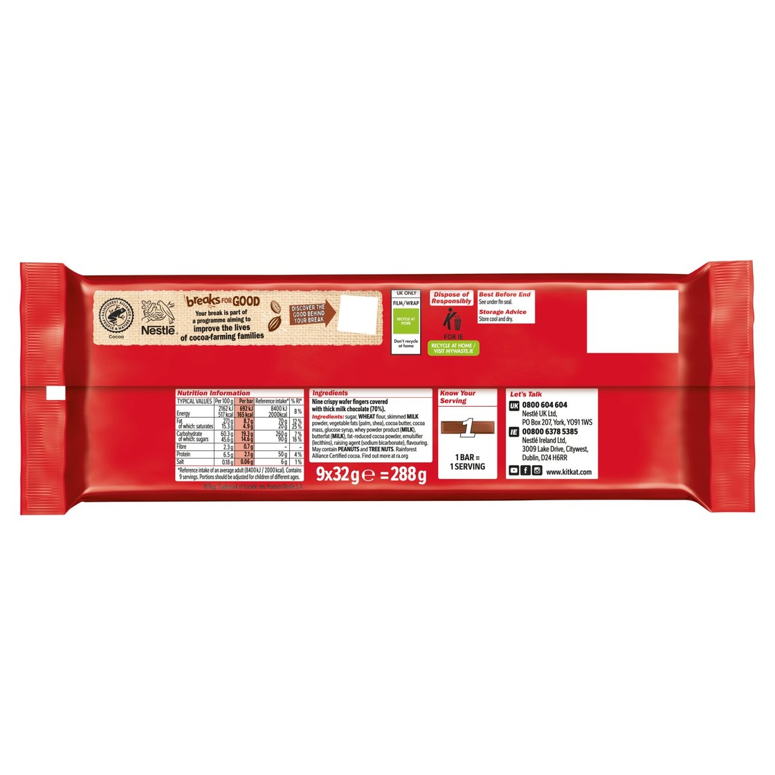 Kit Kat Chunky 9 Bars - Morrisons Online Groceries & Offers