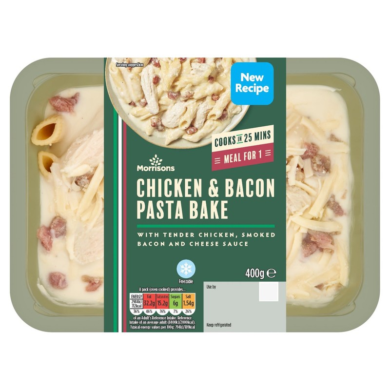 Morrisons Chicken & Bacon Pasta Bake - Morrisons Online Groceries & Offers
