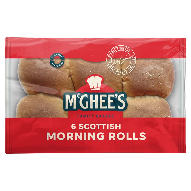 McGhee's 6 Scottish Morning Rolls - Morrisons Online Groceries & Offers