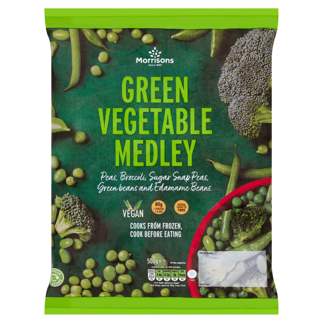 Morrisons Green Vegetable Medley 500g - Morrisons Online Groceries & Offers