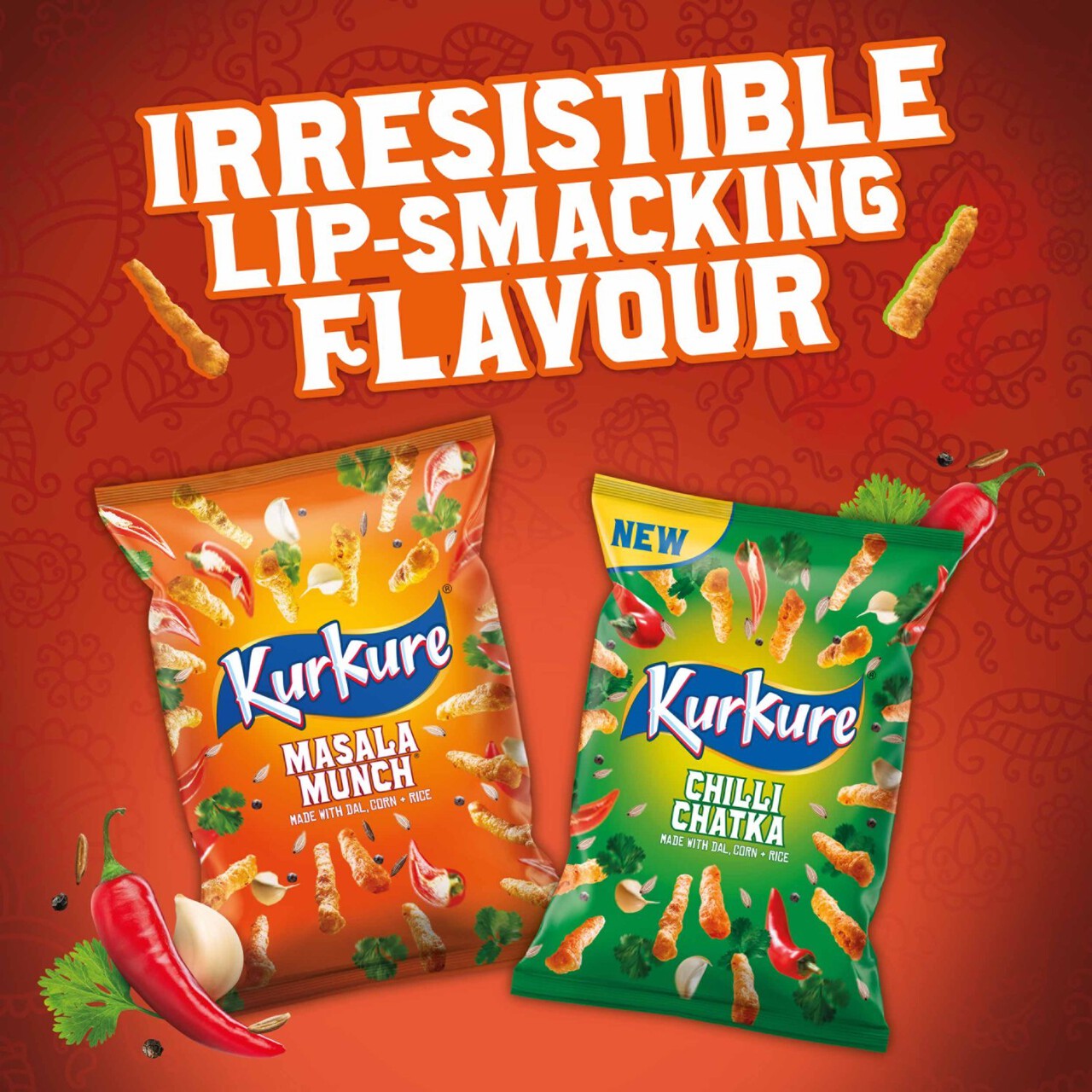 Kurkure Chilli Chatka Sharing Snacks Crisps - Morrisons Online ...