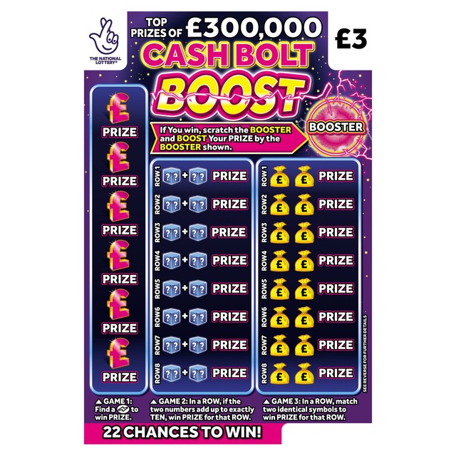 Cash Bolt Boost Scratch Card - Morrisons Online Groceries & Offers