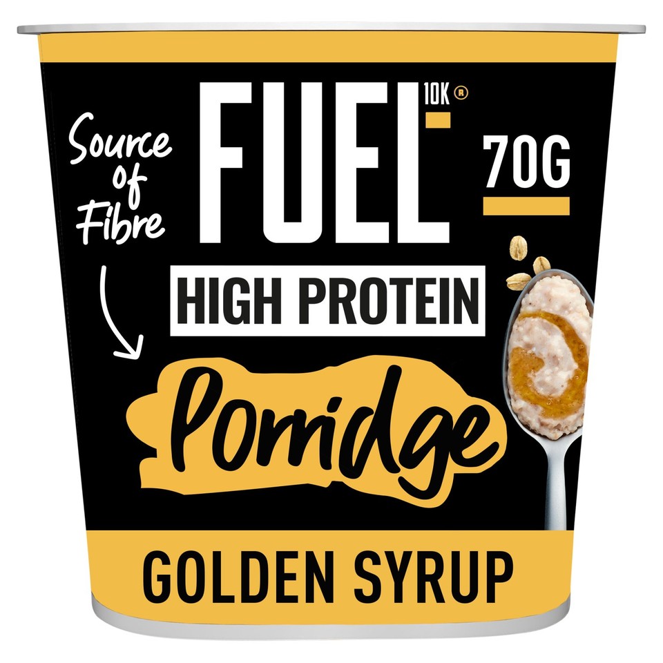 FUEL10K High Protein Golden Syrup Porridge Oat Cereal Pot 70g ...
