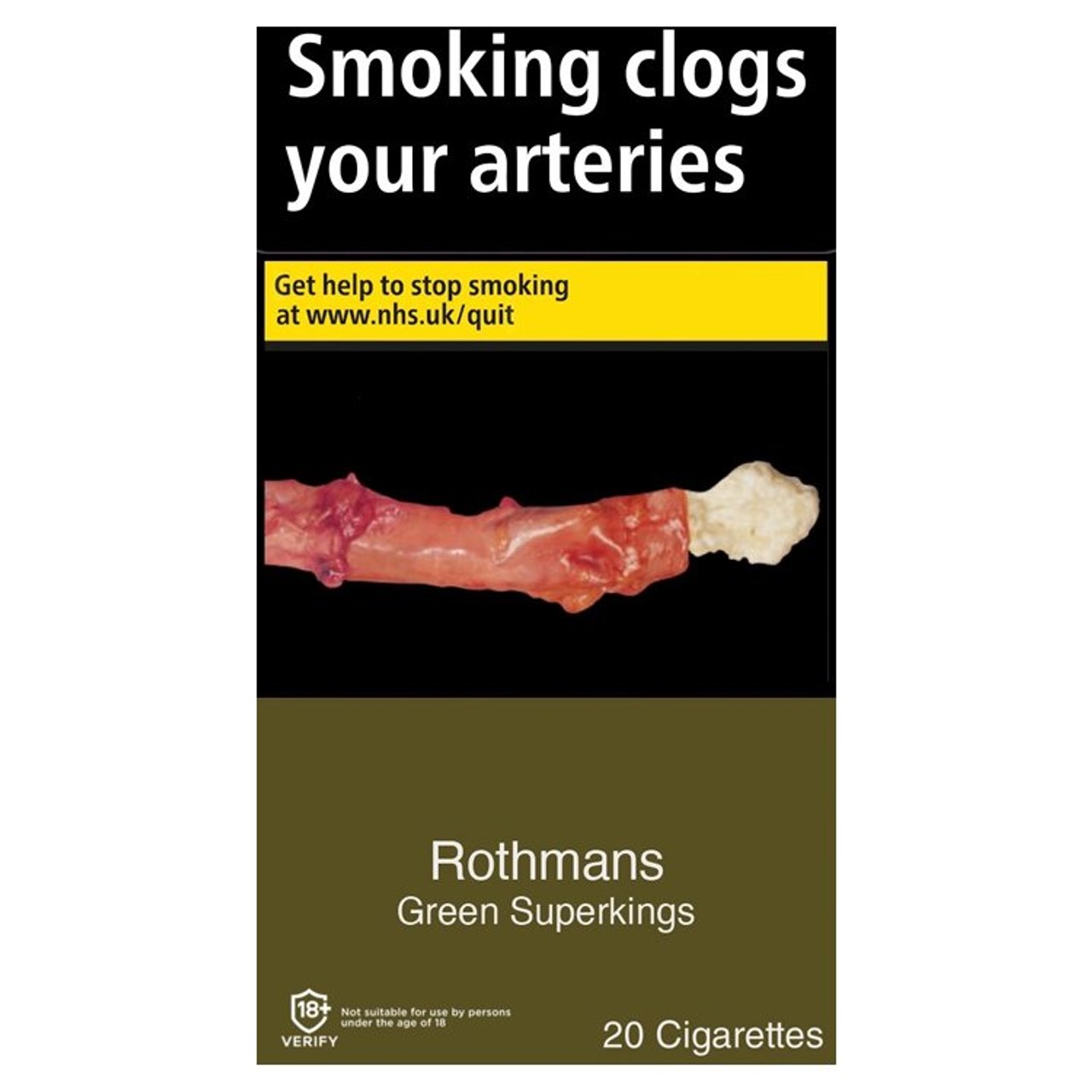 Rothmans Silver Green Superkings 20 - Morrisons Online Groceries & Offers