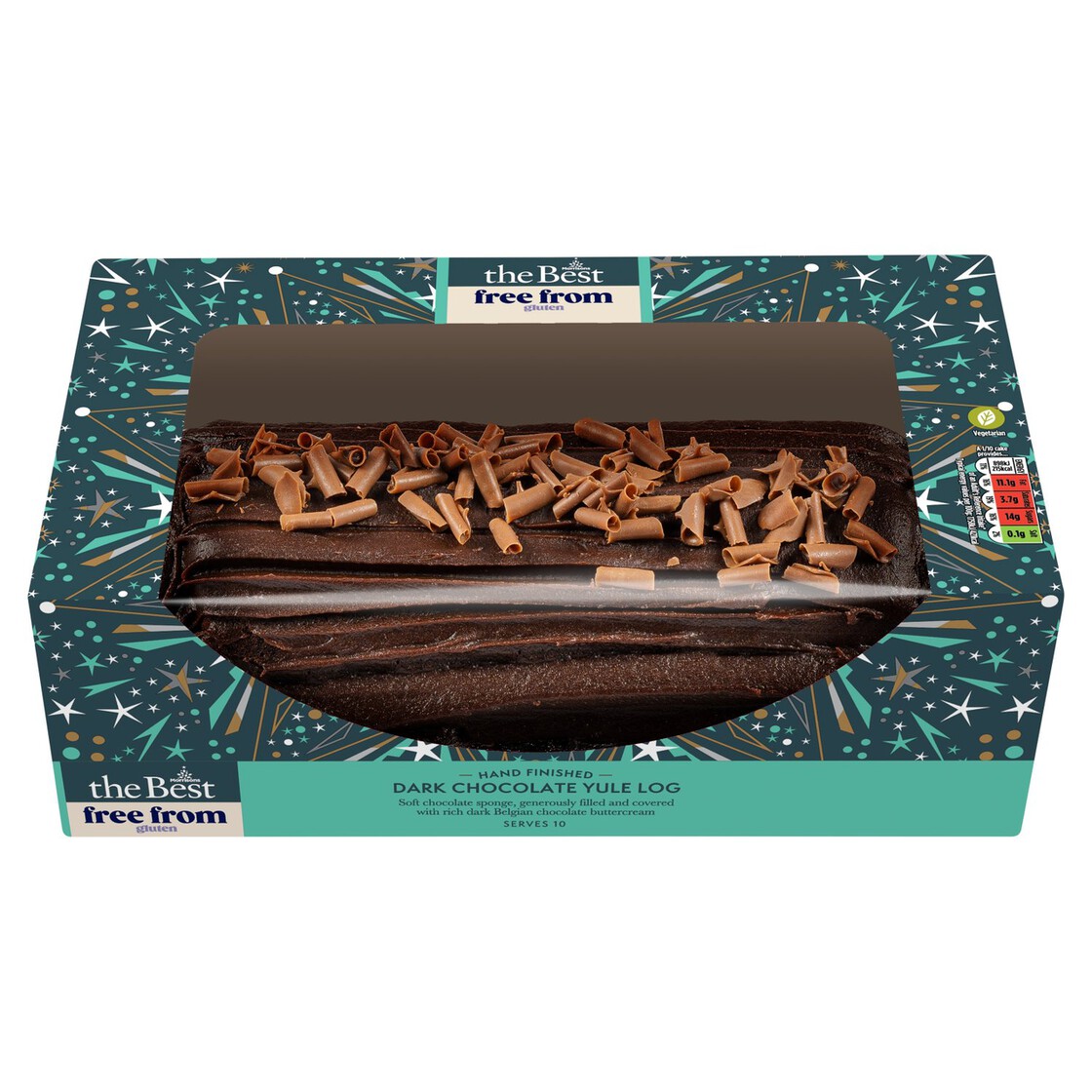 Morrisons The Best Free From Dark Chocolate Yule Log - Morrisons Online ...