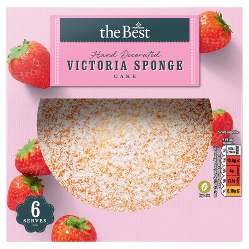 Morrisons The Best Hand Decorated Victoria Sponge Cake Serves 6 ...