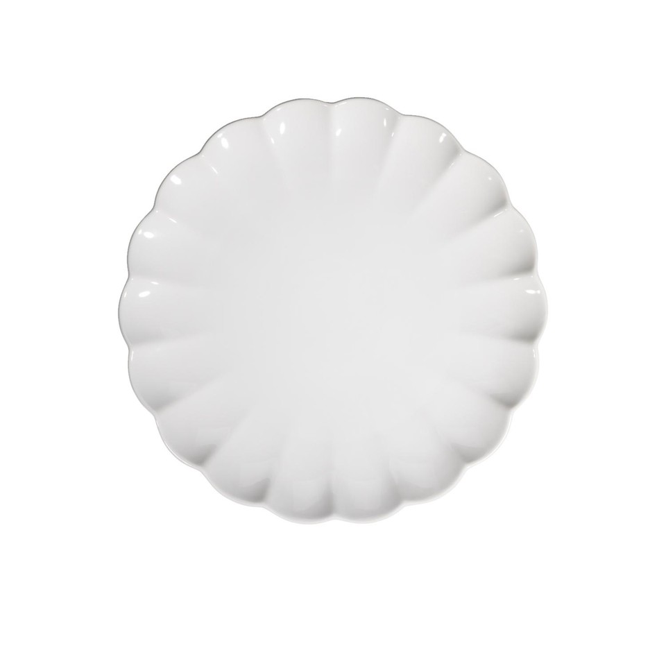 Nutmeg Home Scalloped Edge Dinner Plate - Morrisons Online Groceries ...